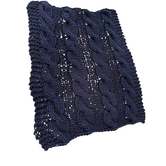 Pottery Barn | Bedding | Pottery Barn Colossal Cable Hand Knit Chunky ...